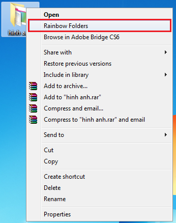 Hướng dẫn đổi màu Folder bằng phần mềm Rainbow Folders | Thuthuattienich.vn